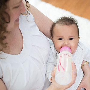 Dr. Brown's Natural Flow Anti-Colic Baby Bottles - Pink - 8oz - 6pk