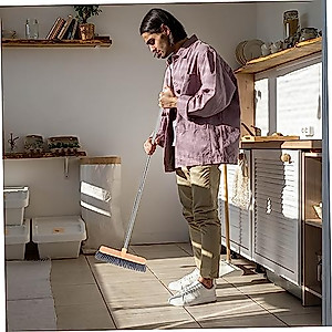 ORFOFE 1pc Cleaning Floor Brush Home Cleaning Sweeper Mop Cleaning Accessory Carpet Cleaners for Home Use Bathroom Broom Brush Multipurpose Cleaner Tub Cleaner Stainless Steel