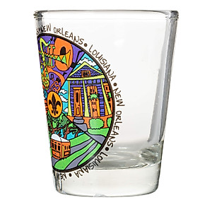 New Orleans Louisiana Iconic Multicolor Souvenir Shot Glass