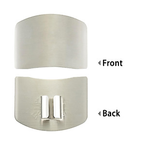 2 Packs Stainless Steel Finger Guards ,Cutting Knife Cutting Protector ,Kitchen Tool Guard Finger Protector For Slicing and Chopping