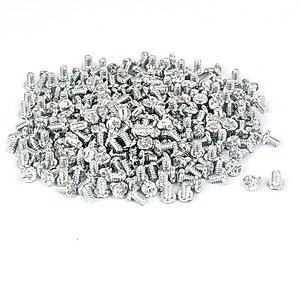 Aexit Desktop Computer Cleaning & Repair Hard Drive Video Card PCI Bezel Screw Silver Tone Computer Screws #6-32 300pcs