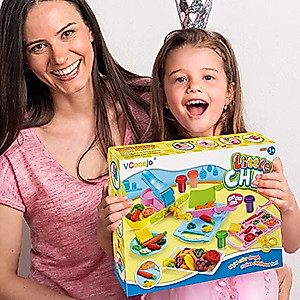 Color Dough Toys for Kid Kitchen Creations Little Chef Color Dough Set Games