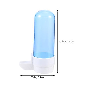 STOBOK 4 pcs Bird Feeder Drinker Set Plastic Water Dispenser Cage Automatic Parrot Drinking Feeder for Parrot Parakeets Canaries Finches Budgie