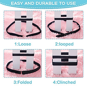 16 Pieces Rubber Couch Sectional Connectors Non Slip Sectional Sofa Locks with Hook and Loop Cinch Clips Innovative Double Couch Furniture Clips Joint Snap Locks for Sliding Sofa