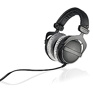 beyerdynamic DT 770 PRO Headphones (250 Ohm) Bundle with Compact 4-Channel Stereo Headphone Amplifier (2 Items)