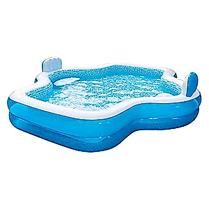 Members Mark Elegant Family Pool 10 Feet Long 2 Inflatable Seats with Backrests. New Version