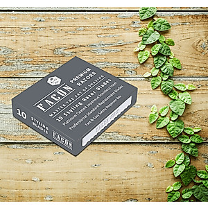 Facón Professional Hair Styling Thinning Texturizing Cutting Razor Replacement Blades - 10 Count