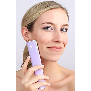 DERMAFLASH ONE Device, Exfoliating and Peach Fuzz Hair Removal, Sonic Dermaplaning Tool