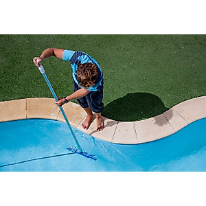 20-Inch Plastic Pool Vacuum Brush | Perfect for Cleaning Your Pool Wall | Compatible with Standard Telescoping Poles | Light Weight with Strong Nylon Bristles