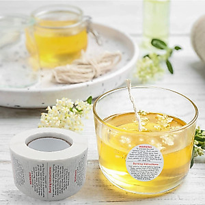 1500 Pcs Candle Warning Labels,1.5inch Candle Jar Container Stickers, Candle Safety Stickers for Candle Making DIY Candle Jars