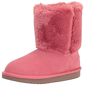 Koolaburra by UGG Unisex-Child Aubrei Short Boot, Tea Rose, 5 Big Kid