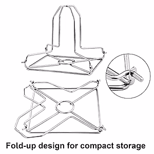 RTT Beer Can Chicken Holder Foldable Smoker Accessory Perfectly Roasted Chicken Every Time!