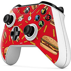 Skinit Decal Gaming Skin Compatible with Xbox One S Controller - Originally Designed Burgers and Fries Design
