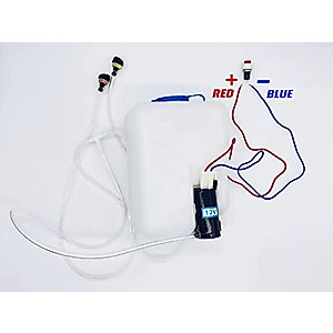 DYKL 12VUniversal Car 99300 Windshield Washer Pump Washer Fluid Reservoir Bottle Kit with Pump Jet Button Switch
