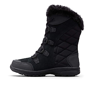 Columbia Women's Ice Maiden II Snow Boot, Black/Columbia Grey, 10 M US