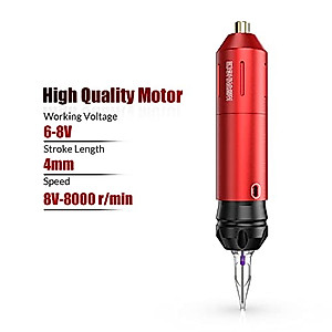 Tattoo Kit, Wormhole Complete Tattoo Kit for Beginners with Tattoo Power Supply Tattoo Needles Tattoo Ink, Professional Complete Tattoo Pen Kit Tattoo Gun