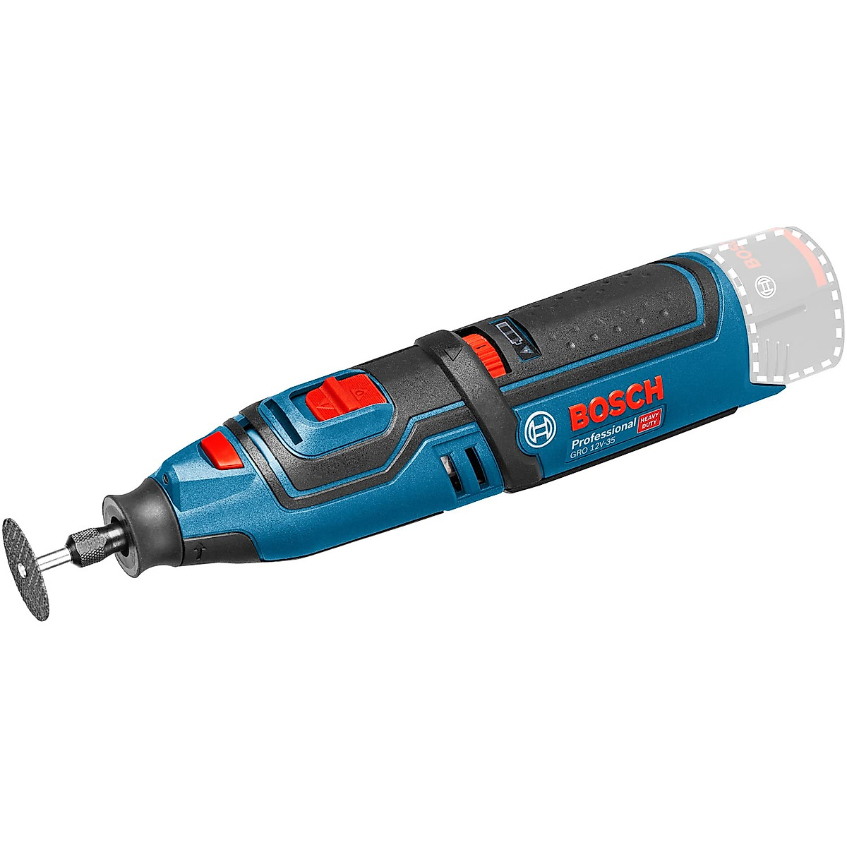 Bosch Professional 06019C5000 GRO 10.8 V Rotary Tool Bare Unit - Blue