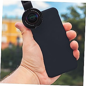 Cell Phone Lens 1 Set Phone Camera Blush Set Lip Gloss Set Mobile Lens Lip Gloss Kits Lip Gloss Sets Abs Black Creative Cell Phone Lens Earth Tones Makeup Bling Accessories