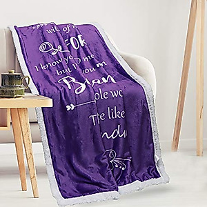 BLANKIEBLISS Grandma Blanket (Gray) - Gifts for Grandma for Birthday, Mothers Day - Grandma Gifts from Grandchildren - Best Grandma Gifts (Sherpa Fleece)