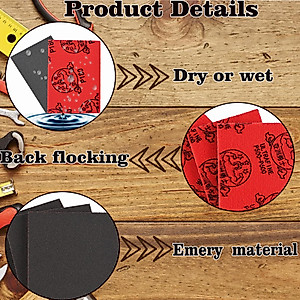 18 Pcs 180-2000 Grit Sanding Sponge, Ultra Fine Sandpaper Assortment Pads, Soft Foam Sanding Block Dry Wet Sandpaper for Model Drywall Metal Wood Furniture Polishing