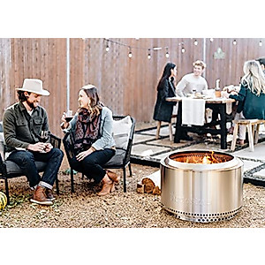 Solo Stove Yukon Big Yard Bundle 2.0 | Incl. Yukon Smokeless Fire Pit with Stand, Shelter, Shield, Portable for Wood Burning, Removable Ash Pan, Stainless Steel, H: 19.8in x Dia: 27in, 50.85lbs