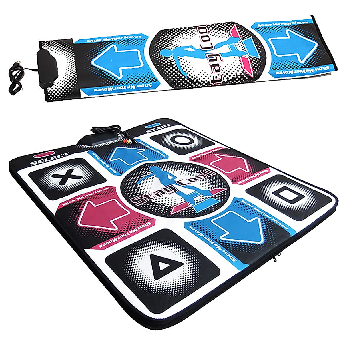 Jinxuny USB Non-Slip Dance Gaming Mat Dancing Step Dance Mat Pad Compatible for PC Laptop