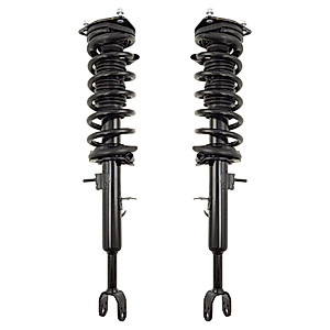 TRQ Front Loaded Complete Shock Strut & Spring Assembly 2 Piece Pair Set for 2003-2007 Infiniti G35 Rear Wheel Drive