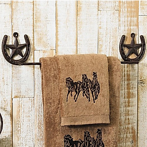 BLACK FOREST DECOR Western Star Towel Bar