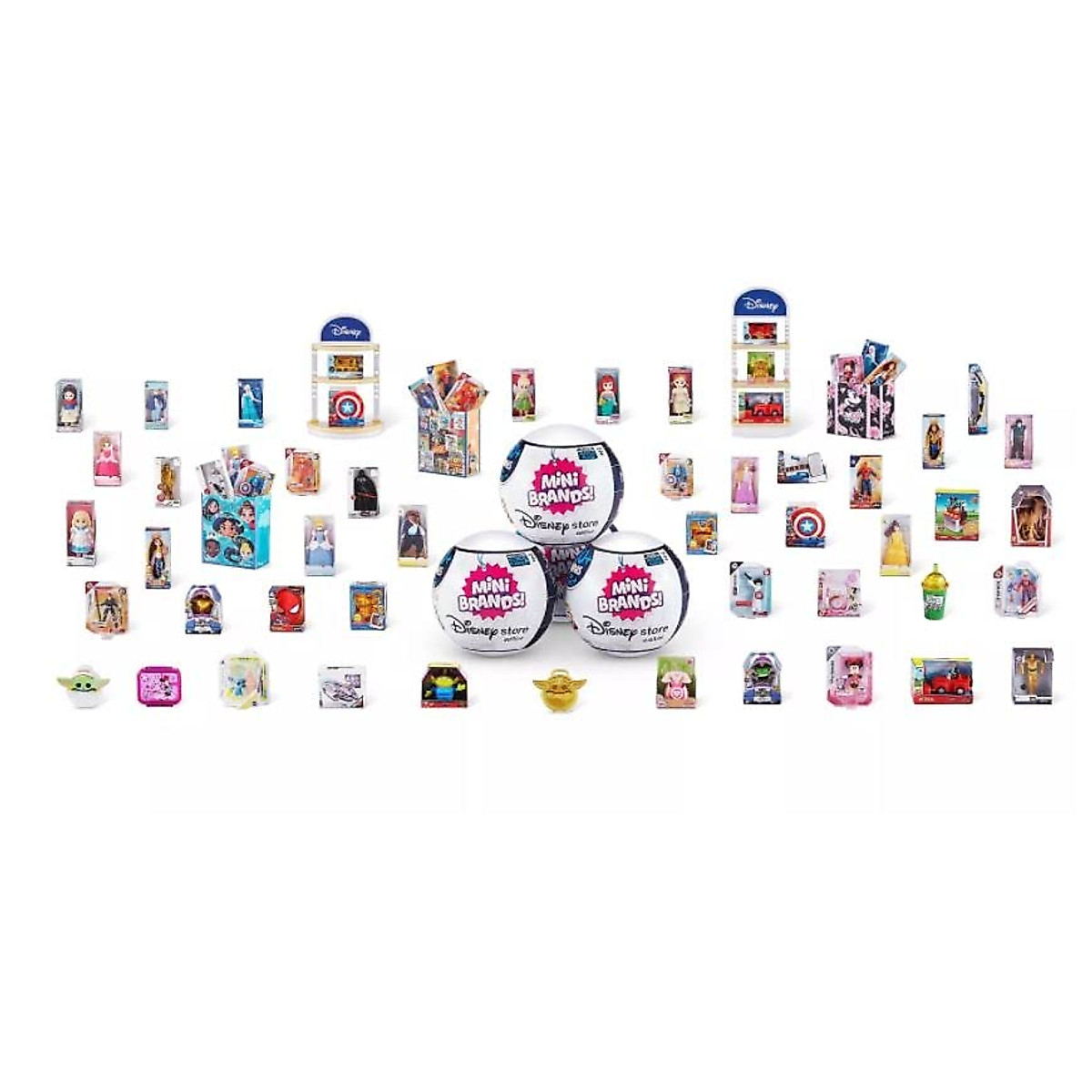 5 Surprise Mini Brands Disney Store Exclusive Series 1 Capsule Collectibles (4 Capsules)