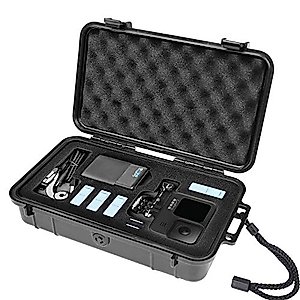Smatree Waterproof Hard Case Compatible for Gopro Hero 11/10/9/8/7/6/5/Hero 2018 /DJI Osmo Action, Portable, Shock, Durable(Camera and Accessories NOT Included)(Black)