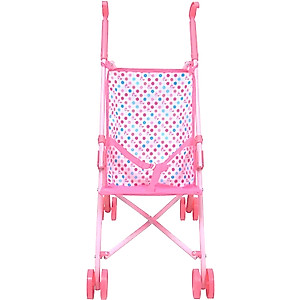 KOOKAMUNGA KIDS Baby Doll Stroller – Umbrella Stroller for Dolls - Foldable & Lightweight Baby Stroller for Dolls - Play Stroller w/ Sturdy Steel Frame - Ideal for Baby Dolls up to 18" - Pink Unicorn