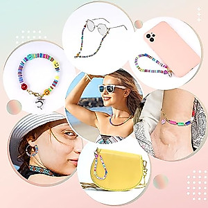 FZIIVQU 6100 Pcs Clay Beads Bracelet Making Kit 24 Colors Flat Clay Beads Set Friendship Bracelet kit with Polymer Clay Heishi Bead UV Letter Beads for Jewelry Earrings Making