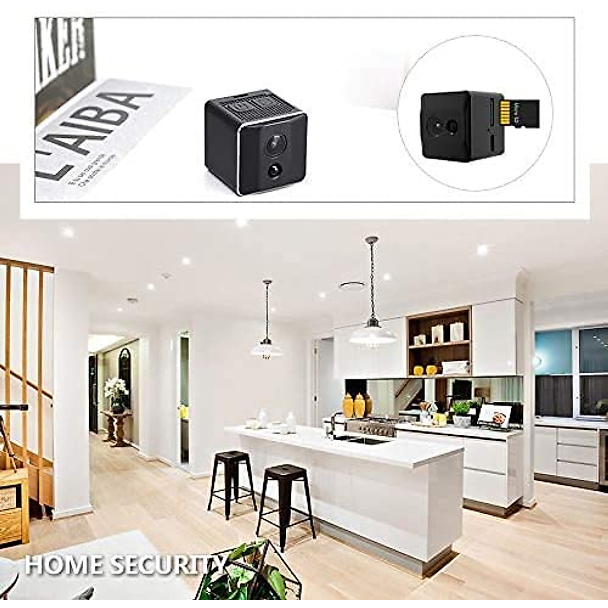 Mini Spy Camera 1080P Cop Cam As Seen On TV- Camera Wireless Hidden -Nanny Cam with Night Vision and Motion Detection-Built-in Battery-No WiFi Needed