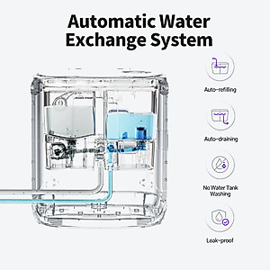 ZephyrHaoven Automatic Water Exchange System kit Refill and Drainage System Compatible with Narwal Freo X Ultra&Freo Dock Vacuum Cleaner Robot Accessories Robotics Spare Part