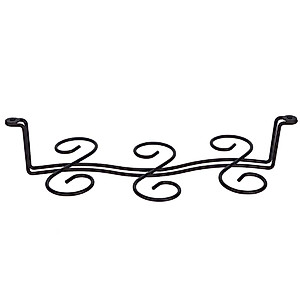 6 Bottles Wine Glass Rack,Cup Glass Stemware Iron Hanging Holder Organizer Under Cabinet Display Shelf Cup Storagefor Bar Kitchen