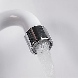 Faucet Aerator for Kitchen and Bathroom Sink, 8 Pcs Female Thread Chrome Brass 55/64 Inch 22mm Filter With Gasket