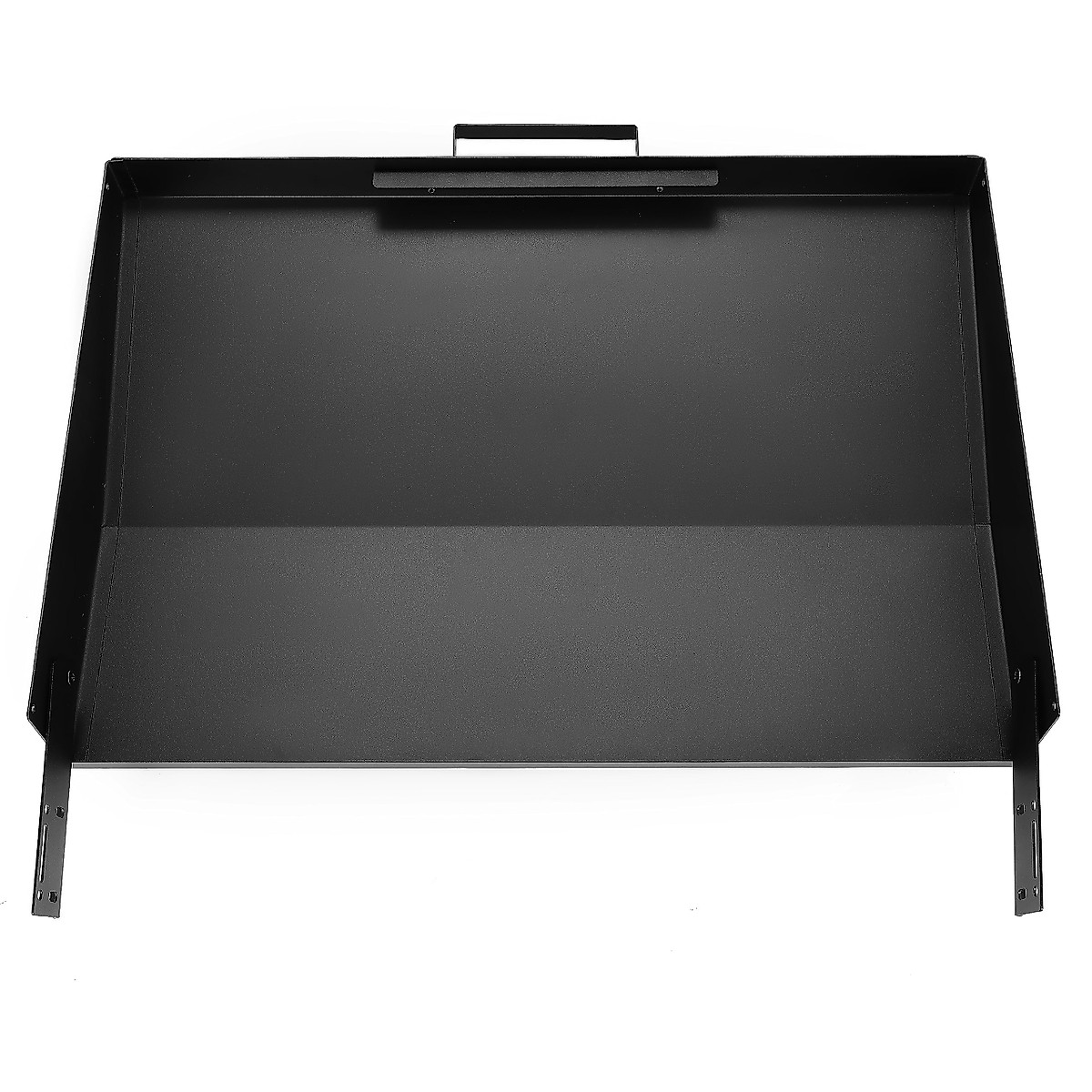 Kojem Hinged Lid Griddle Cover Compatible with 28 inch Blackstone Griddle with Rear & Right Grease Collection Steel Powder Coated Black