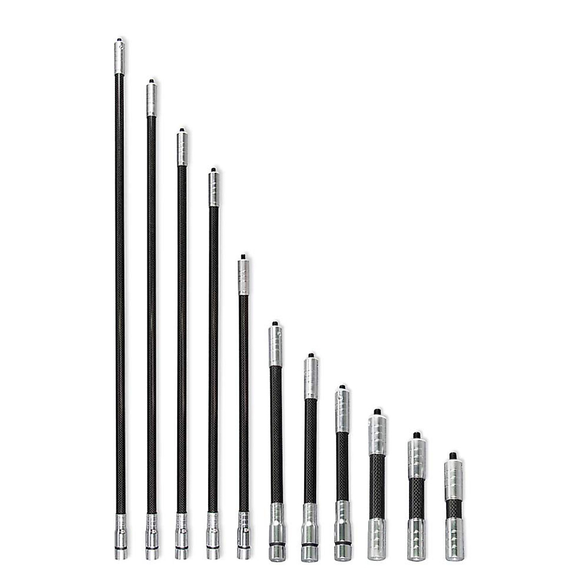 MILAEM 4-34 Inch Archery Bow Stabilizer Rod Carbon Fiber Stabilizer Extender Balance Bar Extension Pole for Recurve Compound Bow (4 inch)