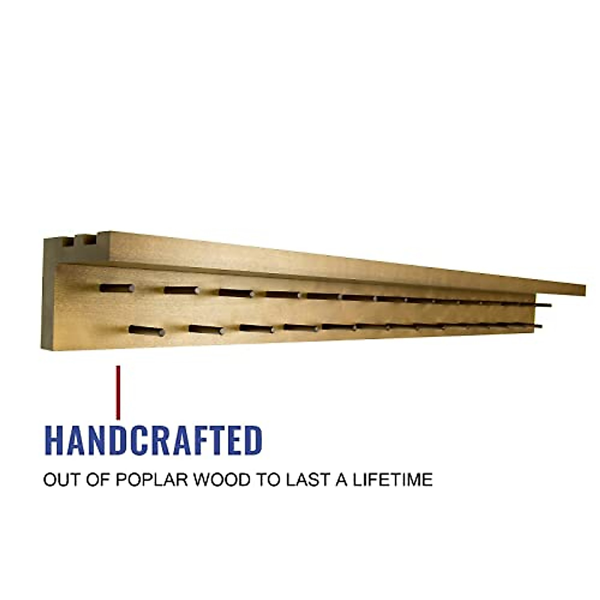 3ft Medal Awards Rack Premier Trophy Shelf- Trophy, Plaque and Medal Display (Stained Walnut)