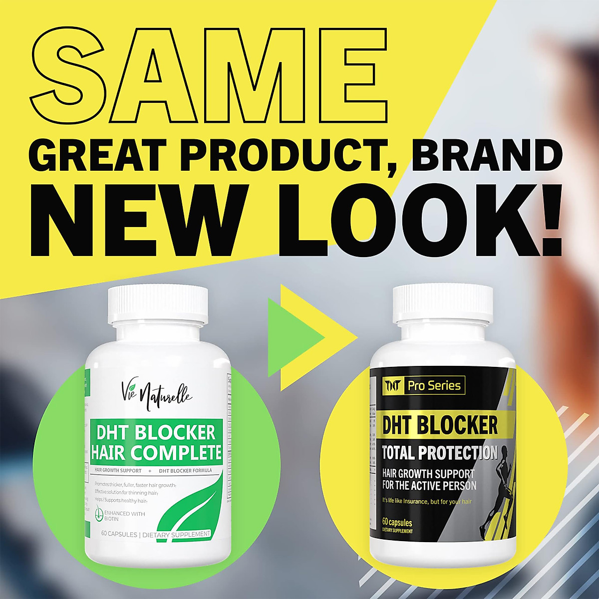 Vie Naturelle DHT Blocker Supplement & Hair Supplement - Hair Growth Vitamins for Women & Men - DHT Pills Hair Loss Treatments for Women with Saw Palmetto - Hair Regrowth Treatment