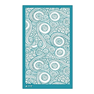 Silk Screen for Clay, Reusable Silk Screen Stencils for Earrings, Silkscreens for Clay Jewelry, Texture Sheets for Clay-17