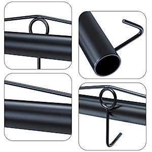 ANSLCA Chain Link Fabric Fence Stretcher - 5 Thickened Hooks Bar - 31.5 Inch Woven Wire Fence Stretcher Black Steel, Fence Stretcher Tool