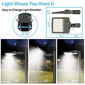 HYPERLITE Parking Lot Light 150W and 40W led Wall Pack Light with photocell