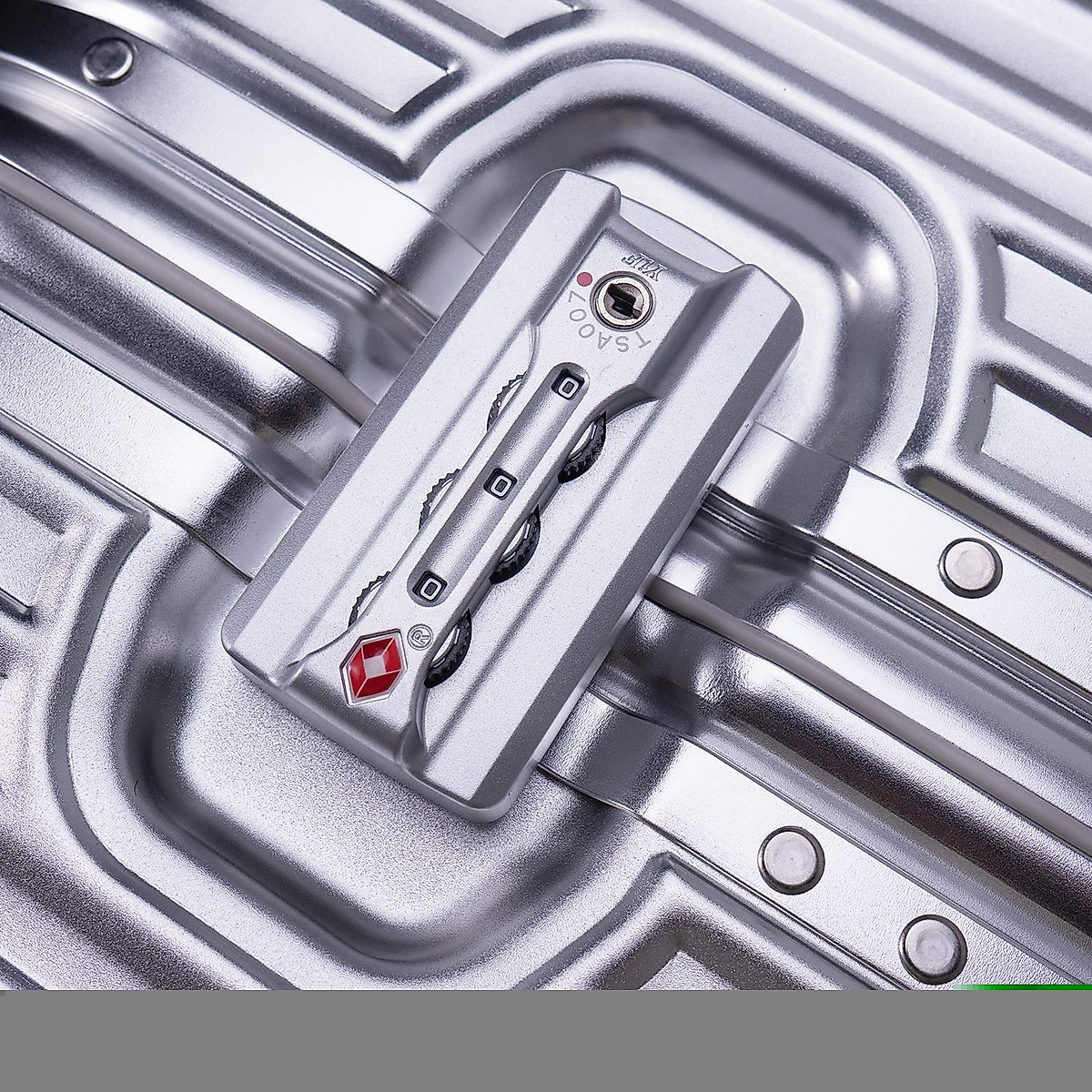 TRAVELKING All Aluminum Carry On Luggage with TSA Locks Fashion Cool Metal Hard Shell Spinner Suitcase (Silver, 20 Inch)…