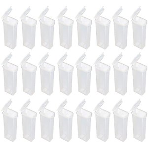 Scicalife Glass Slide Cases, 50pcs Plastic Rectangle Microscope Glass Holder Slide Box for 5 Slides, Microscope Slide Box for Laboratory Use