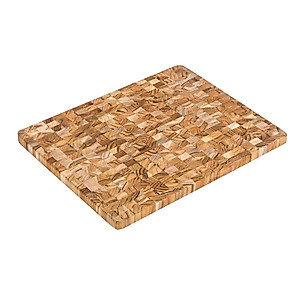 TeakHaus Scandi 18 x 14 Inch Rectangular End Grain Reversible Board