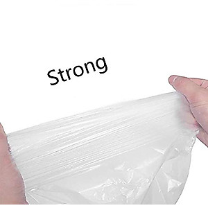 Gereen 8-12 Gallon Clear Trash bag Garbage Bag Trash Can Liner (8-12 Gallon (100 Bags))