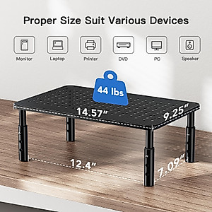 HUANUO Monitor Stand, 2 Pack, Monitor Riser, 2 Monitor Stand Height Adjustable, Computer Monitor Stand for 2 Monitors,Laptop Stand for Desk