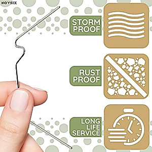 Mini Greenhouse Clips for Hanging - 100Pcs Stainless Steel Clips Green House Accessory Wire Clamp Clip pack for Harbor Freight Replacement Greenhouse Cover - Shade Clips Greenhouse Accessories