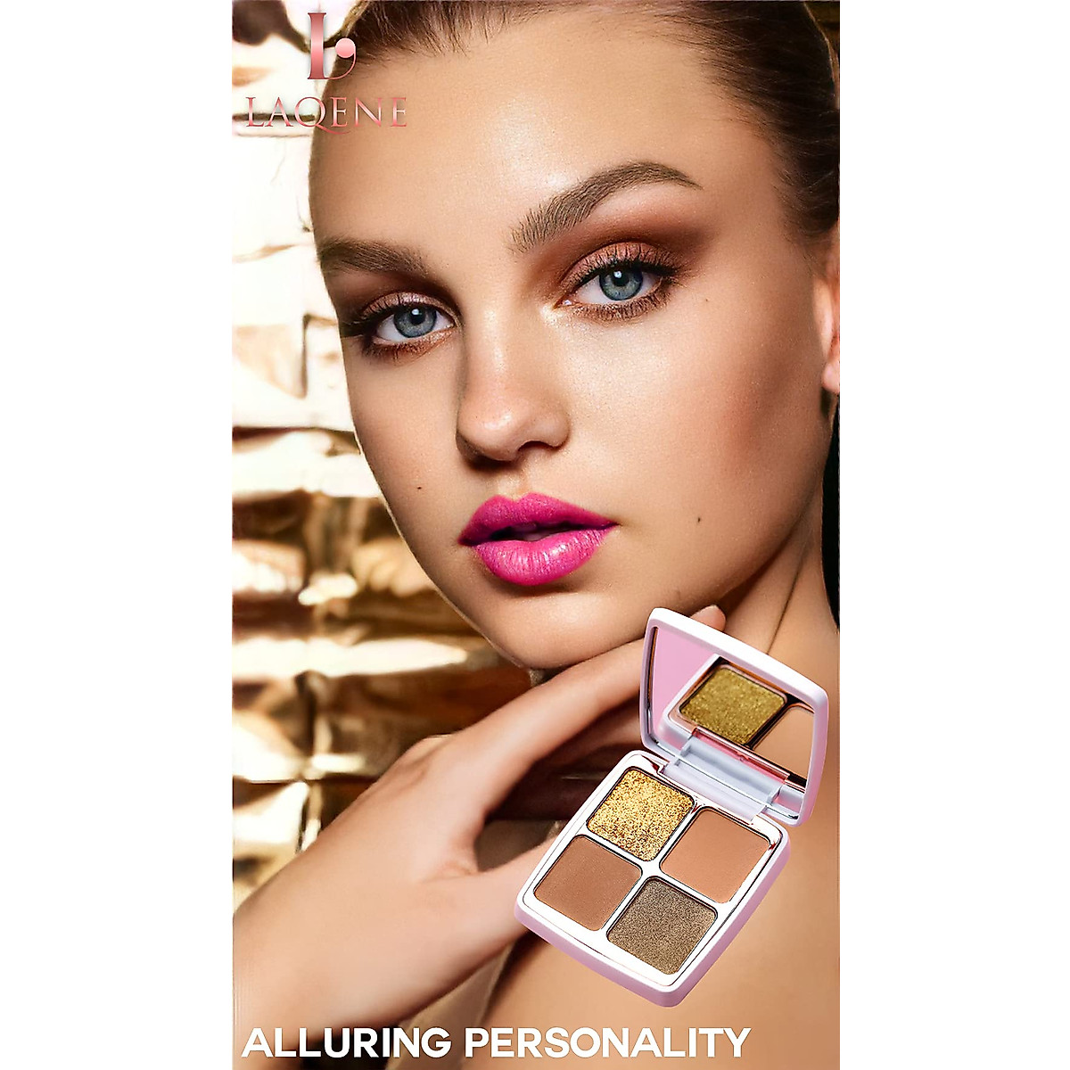 LAQENE Luxury Line: Eyeshadow - Moroccan Red City - Unforgettable Eyes. You look so beautiful. Ultra-Creamy Prismatic Color - Mysterious, Inviting, Must-Have.